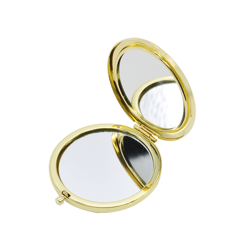Round Compact Mirror --Gold-Subli-forward