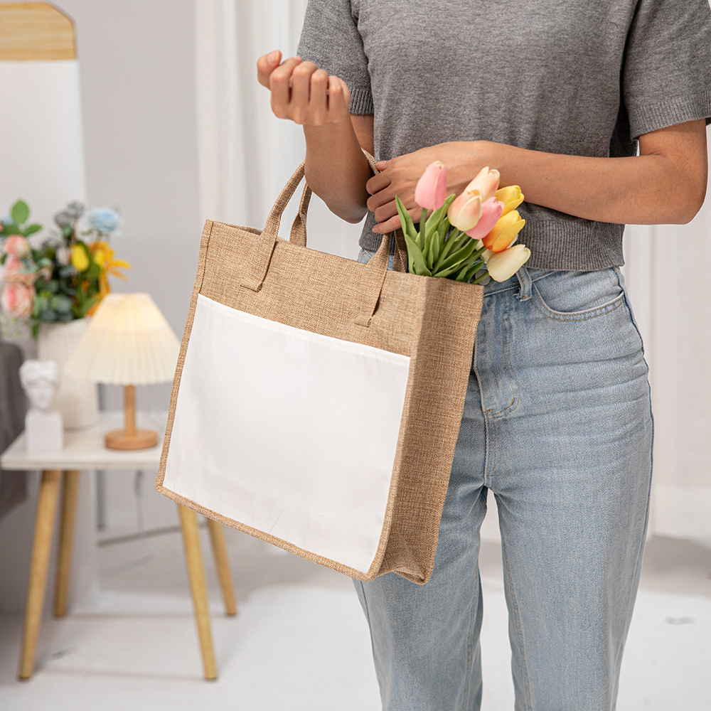 Burlap Tote Bag -Perfect-Subligifts